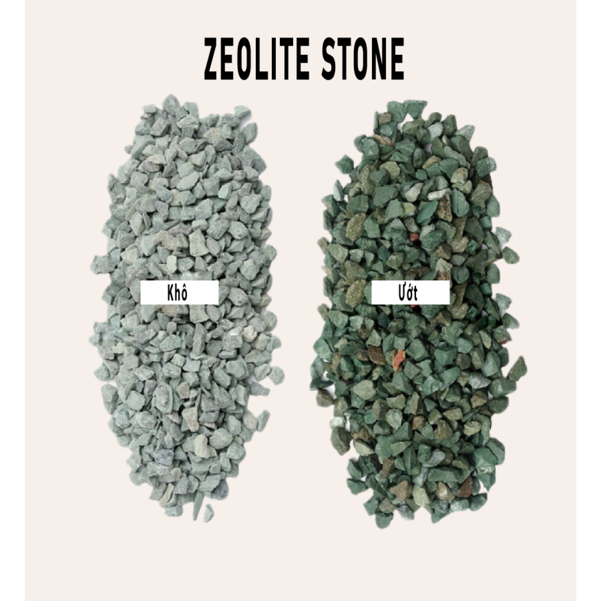 Đá Khoáng ZEOLITE STONE 3-6mm Tự Nhiên (Đất Sét Khoáng Xanh) Rải Mặt ...
